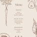 Rustic Tan & Brown Dinner Menu Template - Etsy