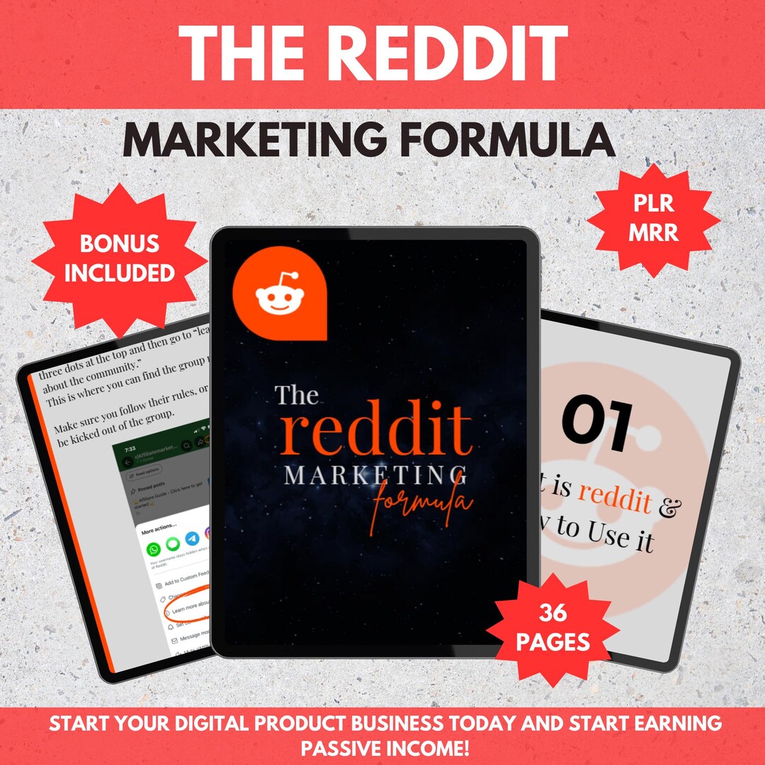 Reddit Marketing Strategy | Digital Product Marketing Guide | PLR & MRR ...