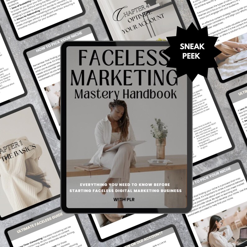 Faceless Blueprint, Faceless Digital Marketing Guide, Done for You With ...