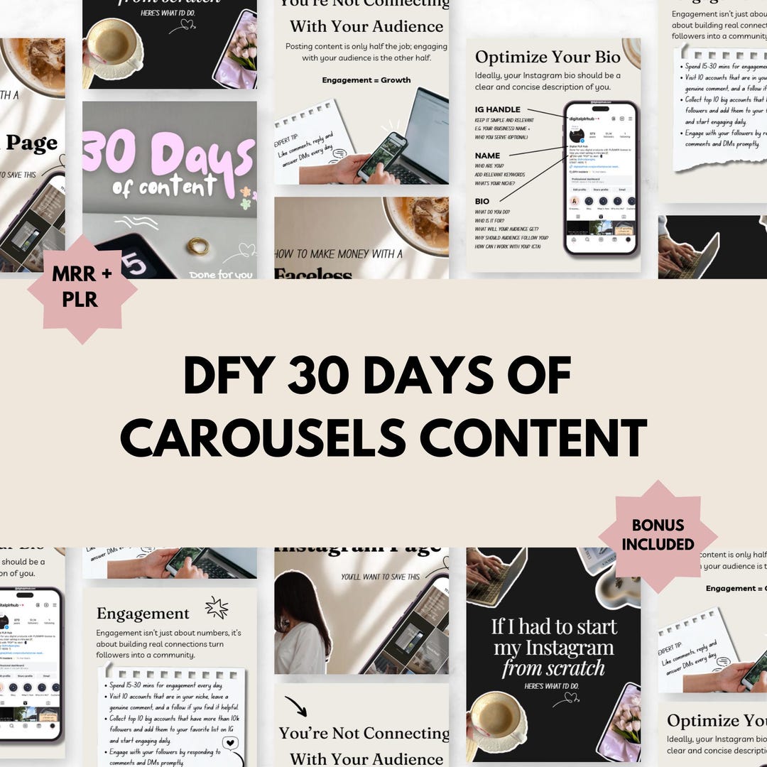30+ Instagram Carousel Stickers, Canva Templates for Social Media Posts ...