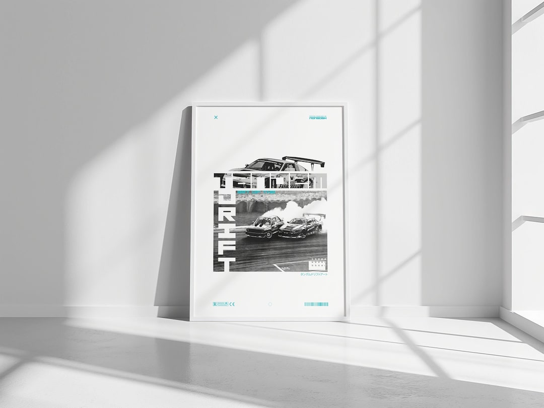 Tandem Drift Poster, Poster, Drift Posters, Wall Art, Wall Decor ...