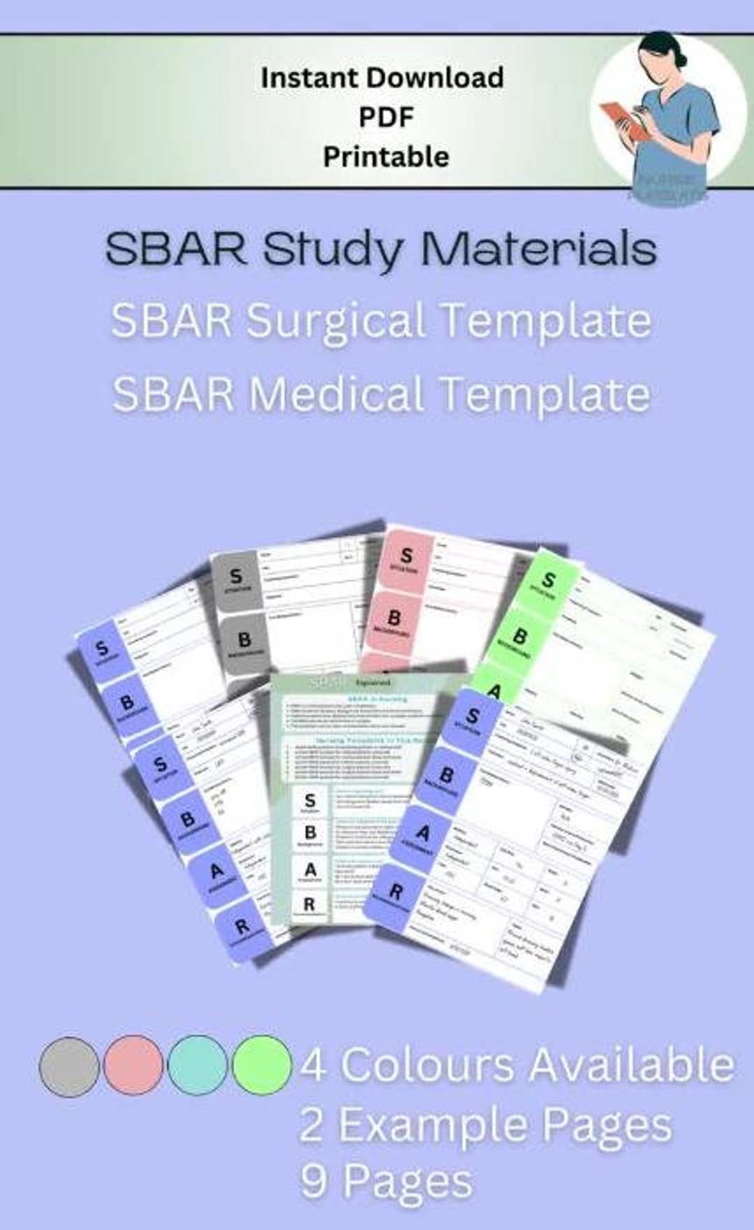 SBAR Nursing Cheat Sheets, Examples & Templates, Nursing Students ...