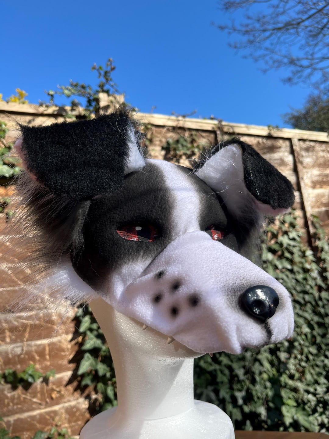 Handmade Exclusive Border Collie Dog Therian Mask - Etsy