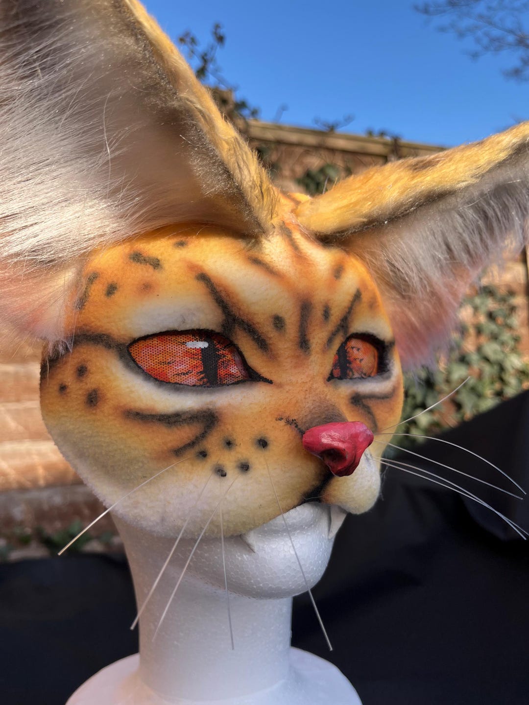 Handmade Exclusive Serval Cat Therian Mask - Etsy
