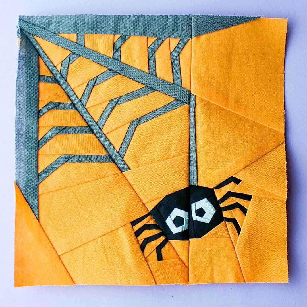 Halloween Spider Digital Pattern Foundation Paper Piecing Downloadable ...