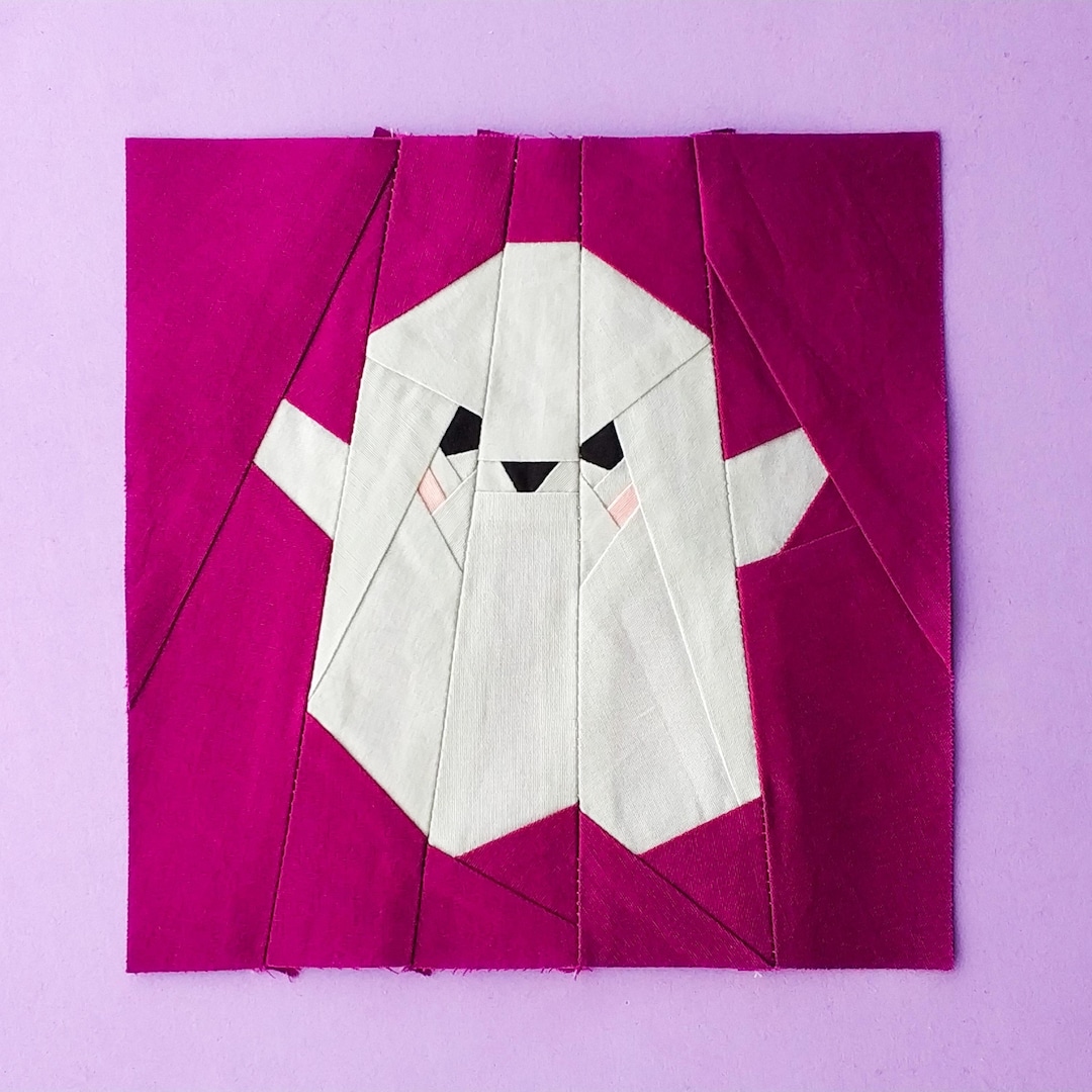 Halloween Ghost Digital Pattern Foundation Paper Piecing FPP Block for ...