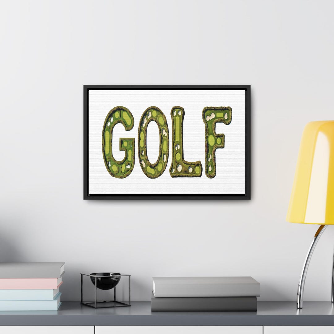 Golf Wall Art Custom Font Golf Course Decor for Golf Lovers Art Print ...
