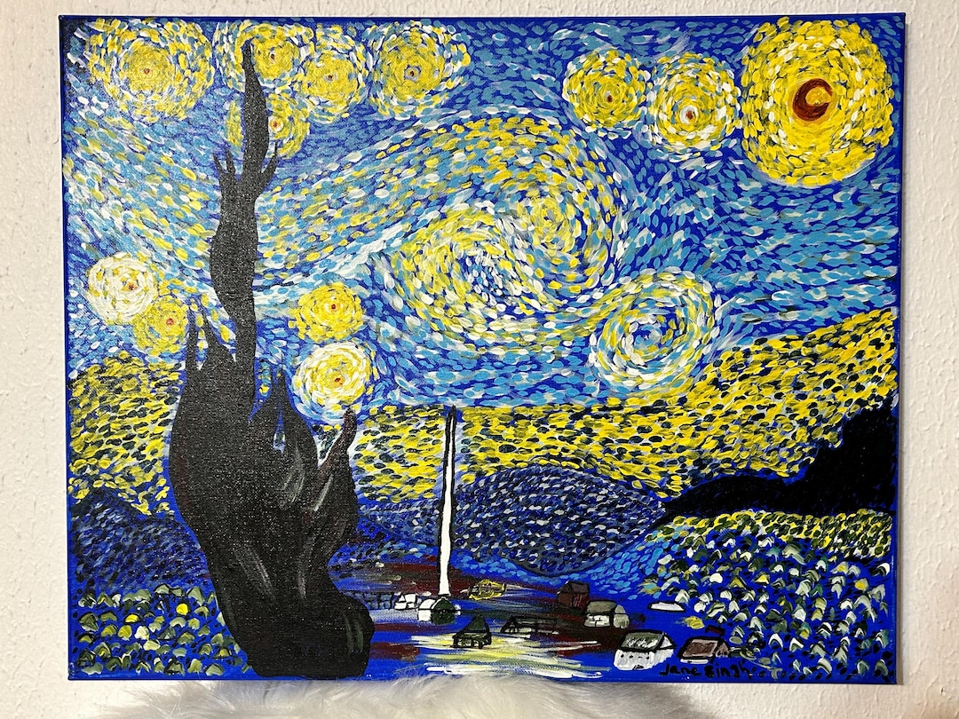 Starry Night Replica - Etsy