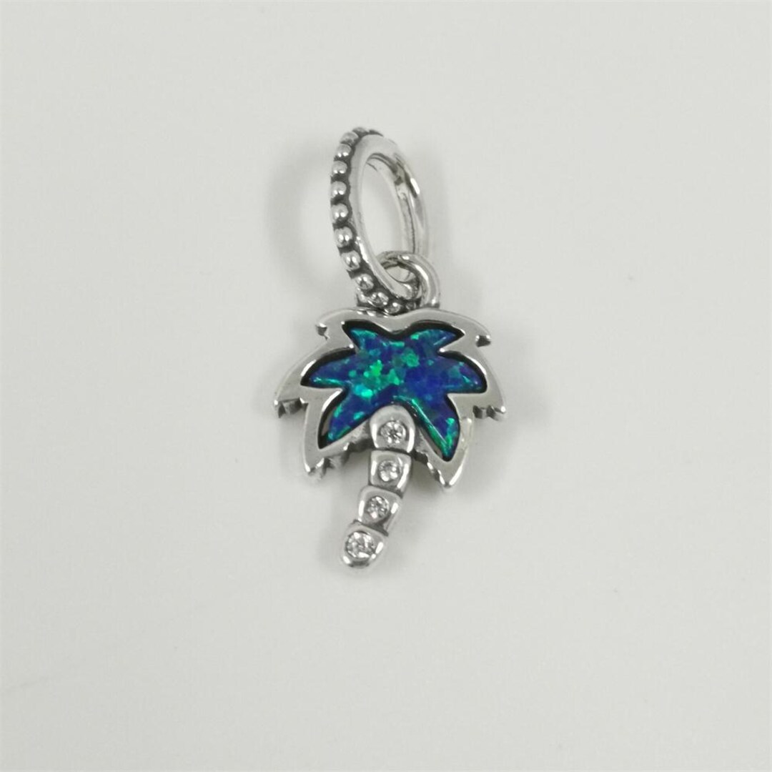 Pandora Opalescent Green Palm Tree Dangle Charm - Etsy