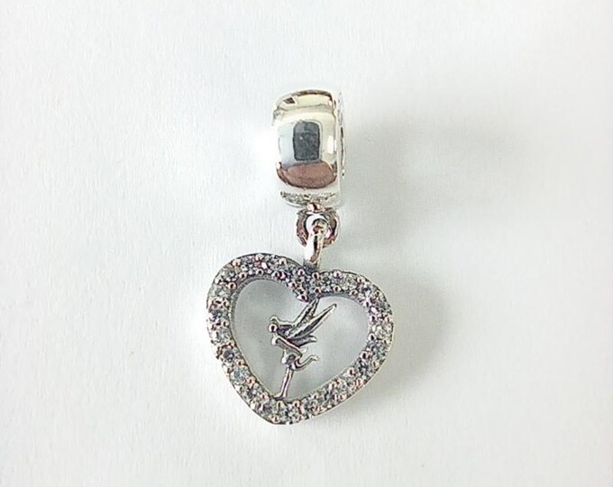 Pandora Silver Love Tinkerbell Disney Charm - Etsy