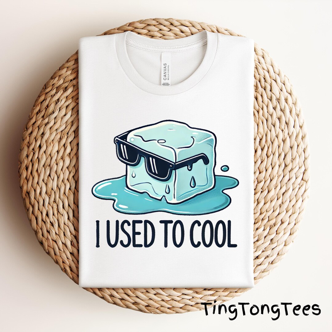 I Used to Be Cool Ice Cube T-shirt | Funny Melting Ice Graphic Tee ...