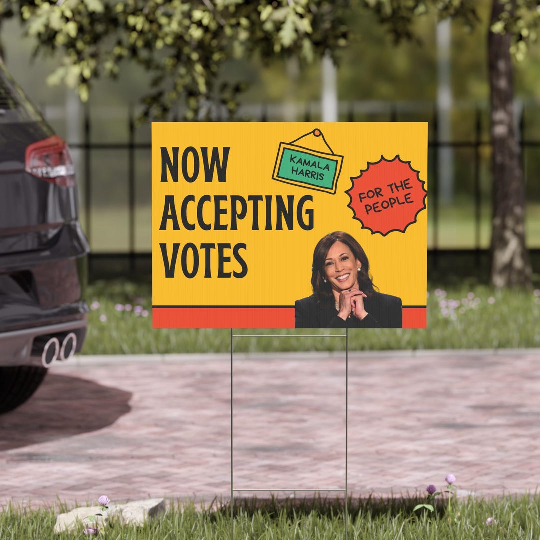 Kamala Harris Yard Sign, Harris Walz President 2024 Yard Sign, Democrat ...