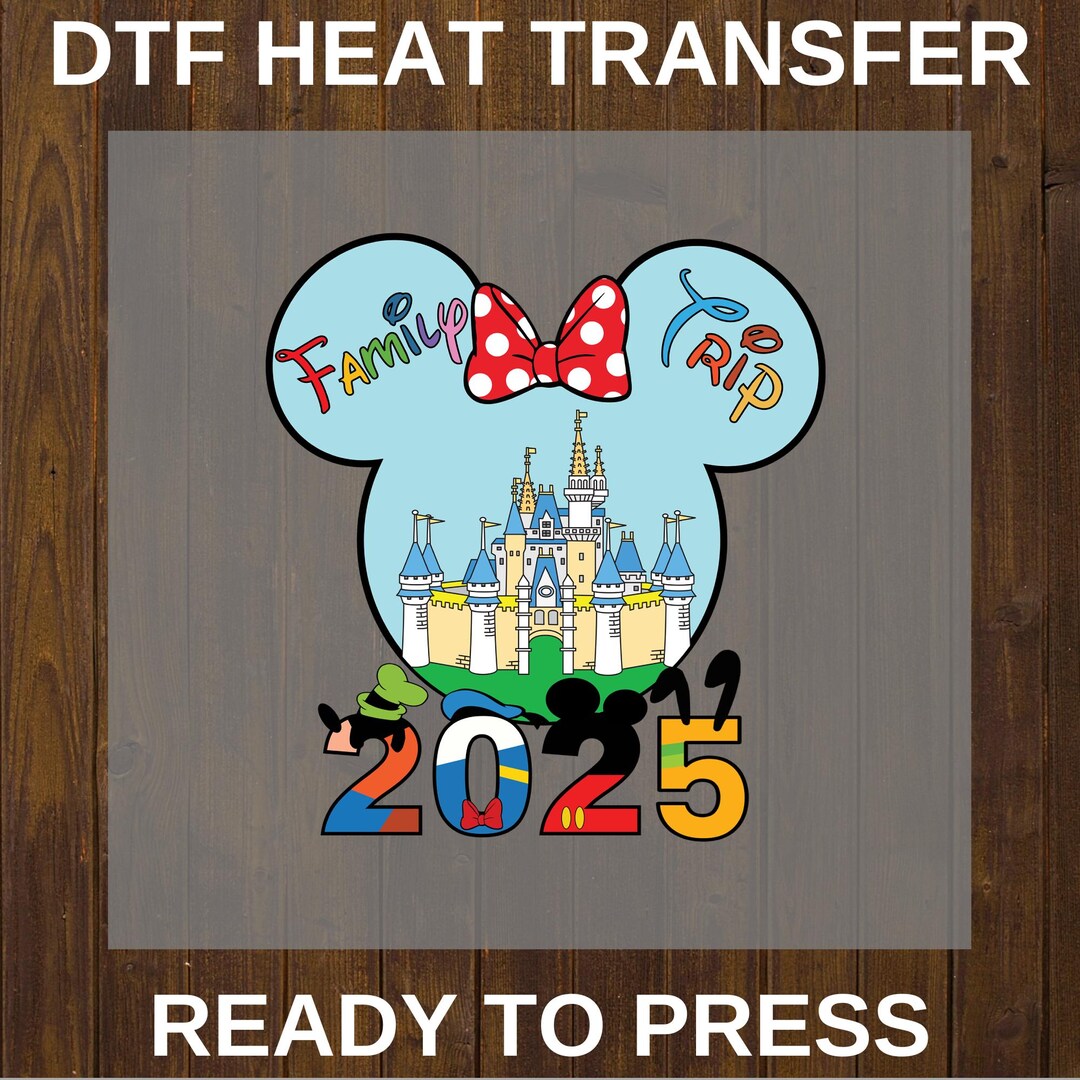 Disney Family Trip DTF Digital Print,decal Heat Press,customizable Dtf ...