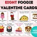 Valentine Day Cards, Printable Valentines Day Card Kids, Food ...