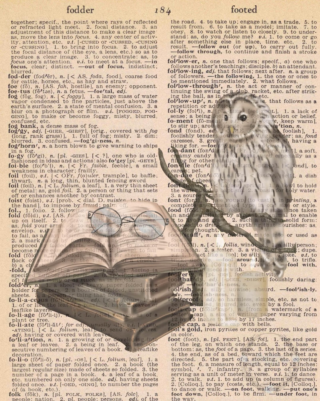 Magical Harry Potter Digital Dictionary Page Print - Etsy