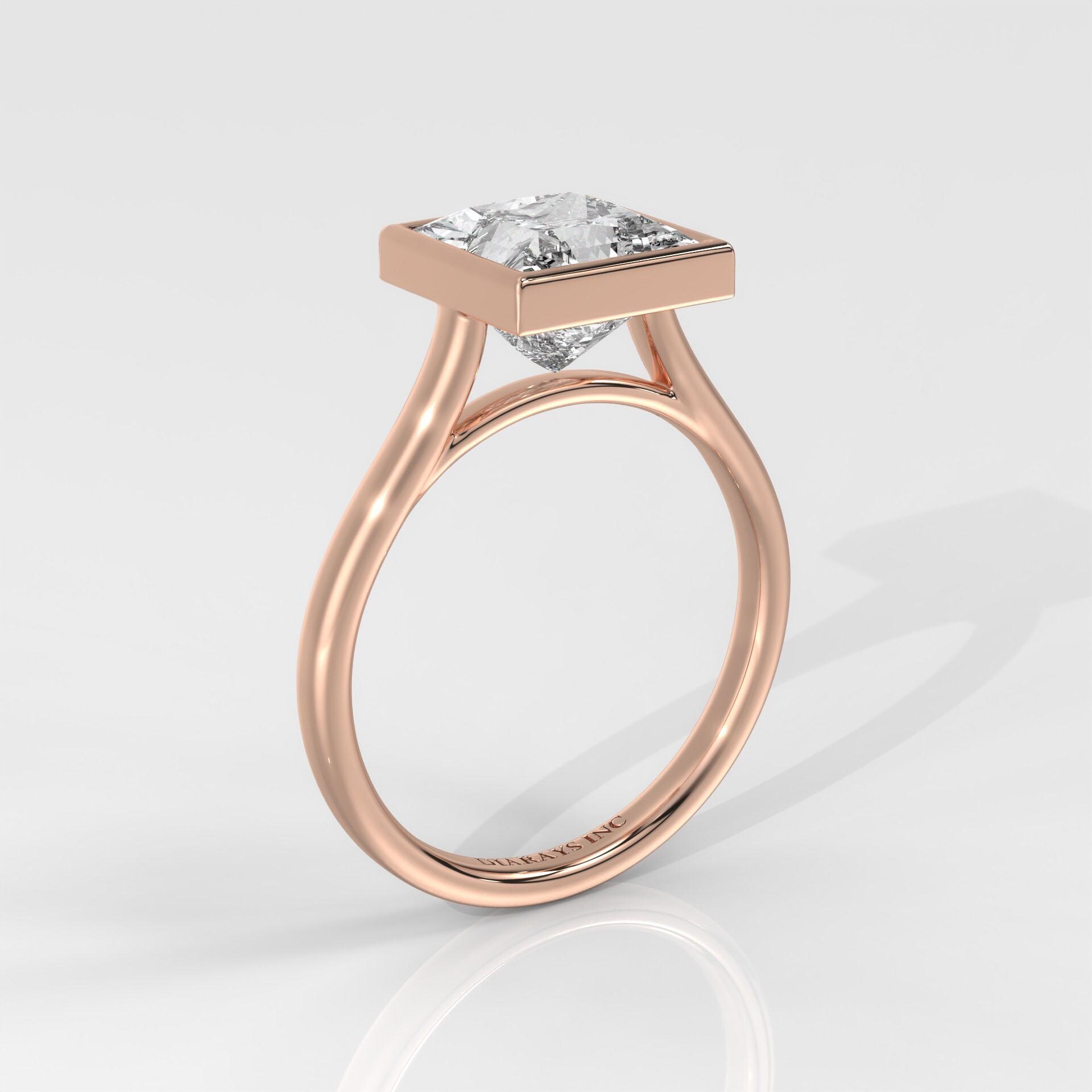 2 Ct E-color VS1 Clarity Princess Cut IGI Certified Lab Grown Diamond ...