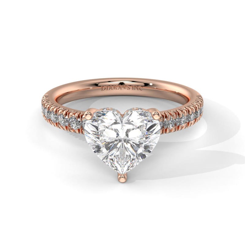 Heart Diamond Ring - Etsy