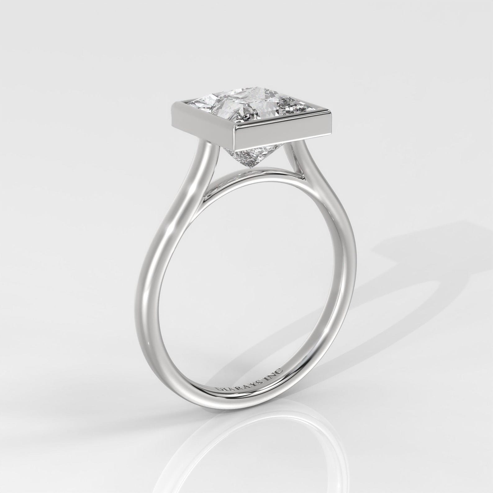 2 Ct E-color VS1 Clarity Princess Cut IGI Certified Lab Grown Diamond ...