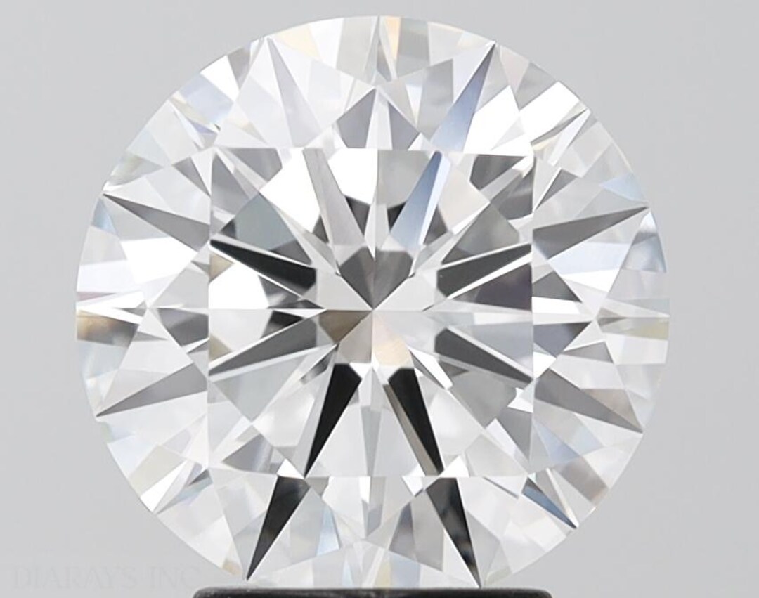 3.43 Ct F Color, VVS 2 Clarity Round Brilliant IGI Certified Lab Grown ...