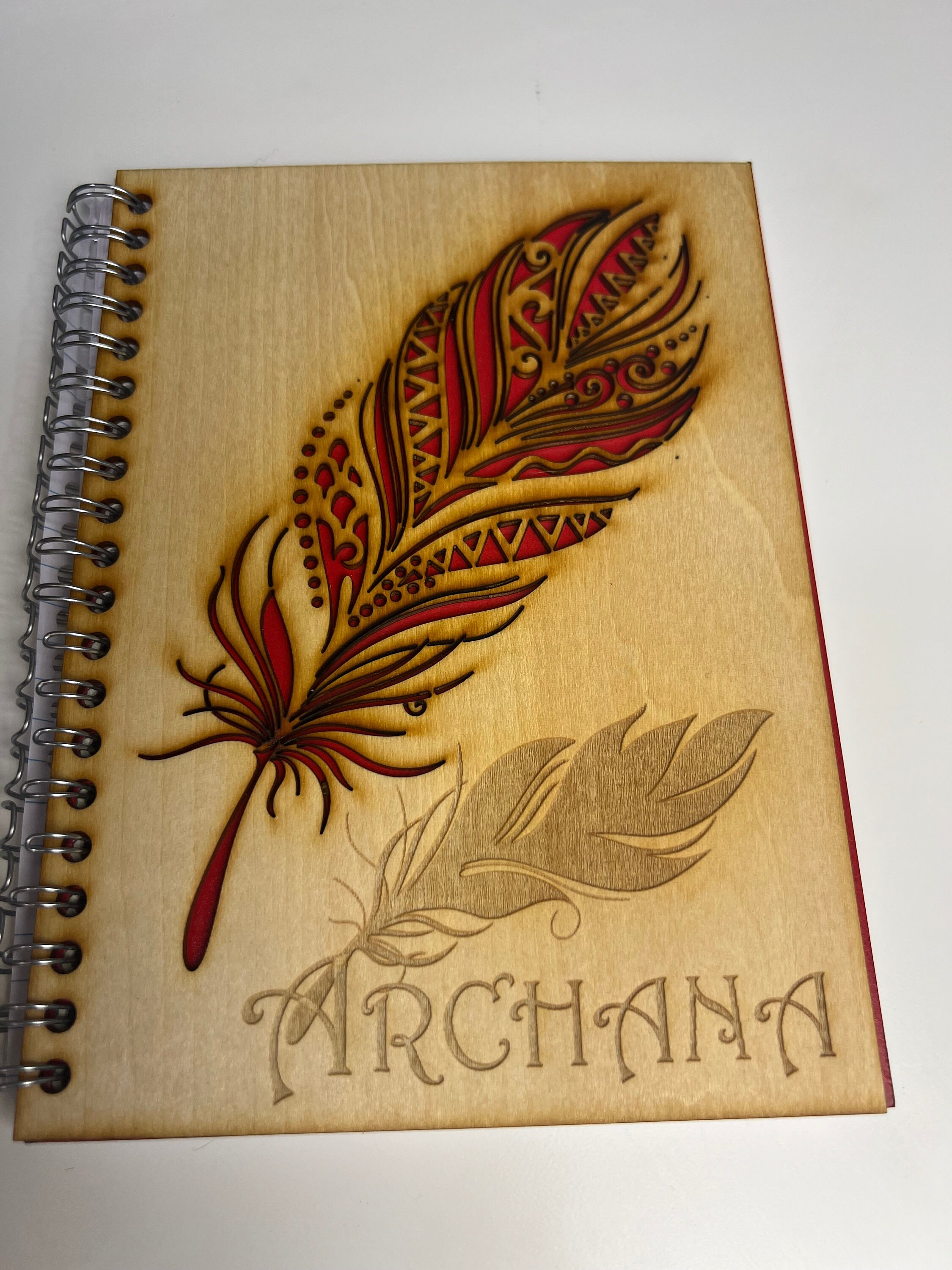 Engraved Unique Notebook Cover - Personalized Journal Gift, Custom ...