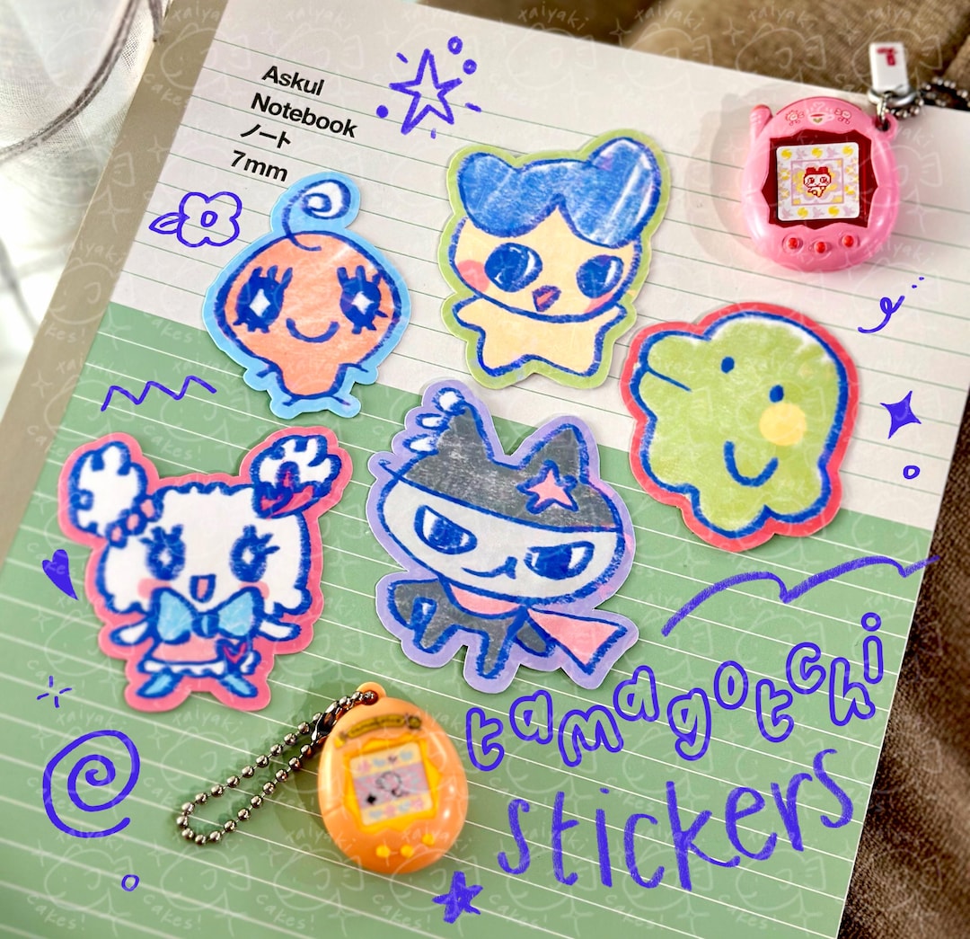 Tamagotchi Holographic Stickers (ft. Mametchi, Kuchipatchi, Memetchi ...