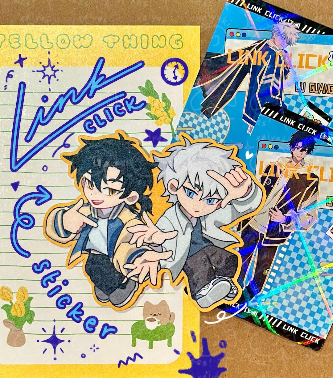 Link Click Sticker (ft. Cheng Xiaoshi & Lu Guang) - Etsy