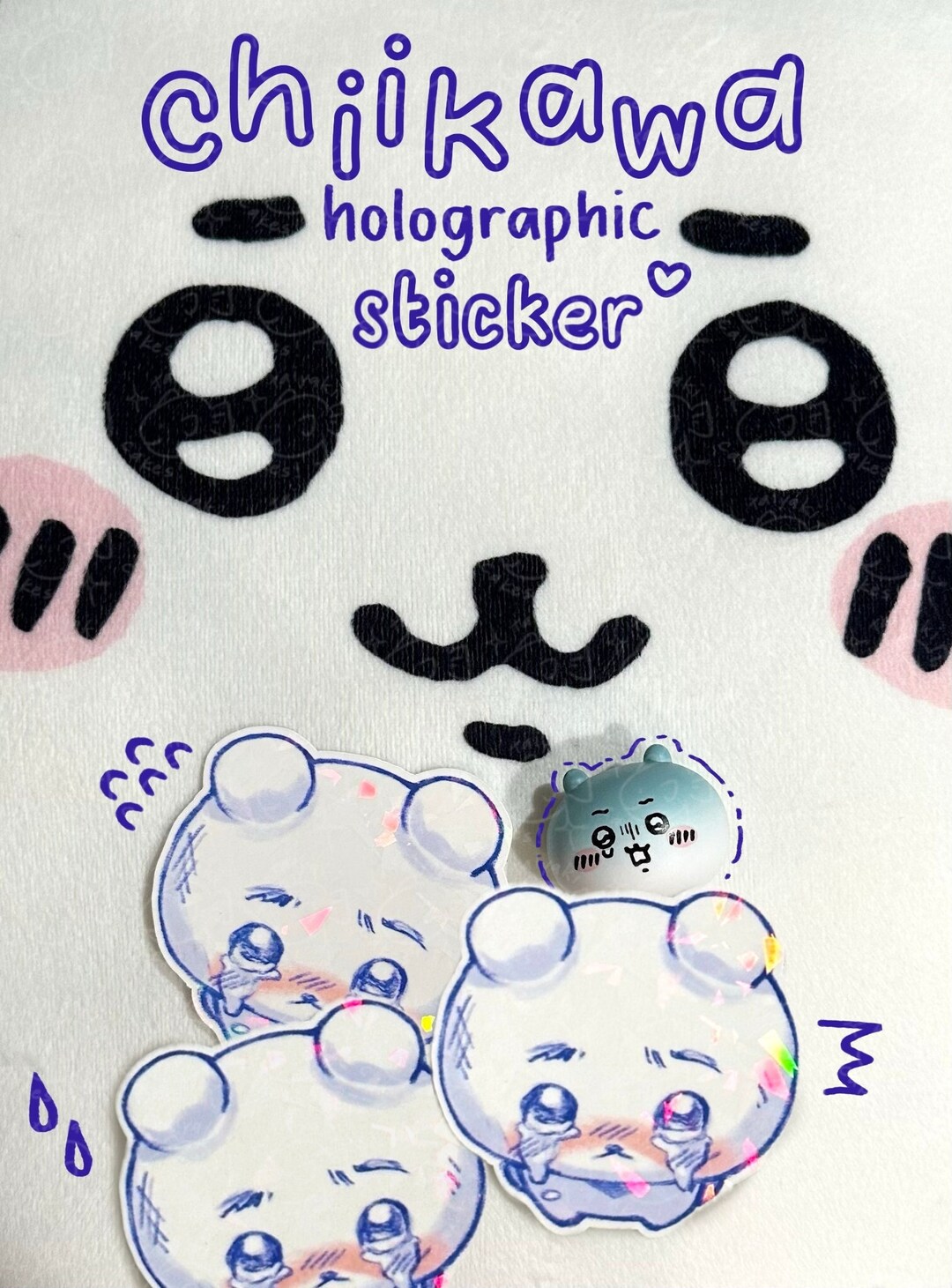 Chiikawa Holographic Sticker - Etsy