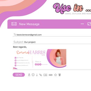 Email Signature Canva Editable Digital Instant Download Canva Template ...
