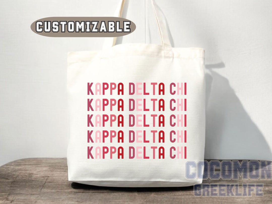 Kappa Delta Chi Canvas Tote Bag: Sorority Gift - Etsy