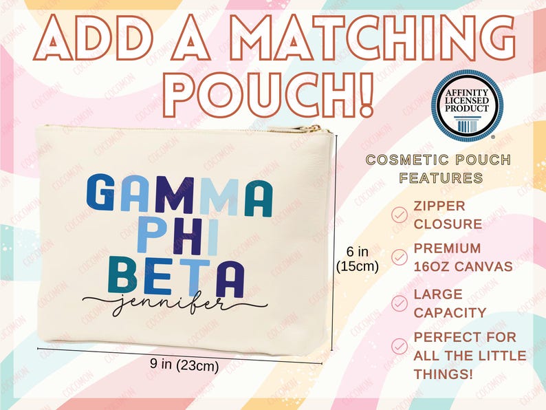 Gamma Phi Beta Tote Bag: Officially Licensed Sorority Gift - Etsy