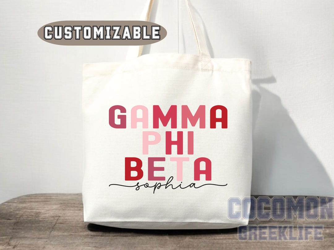 Gamma Phi Beta Tote Bag: Officially Licensed Sorority Gift - Etsy