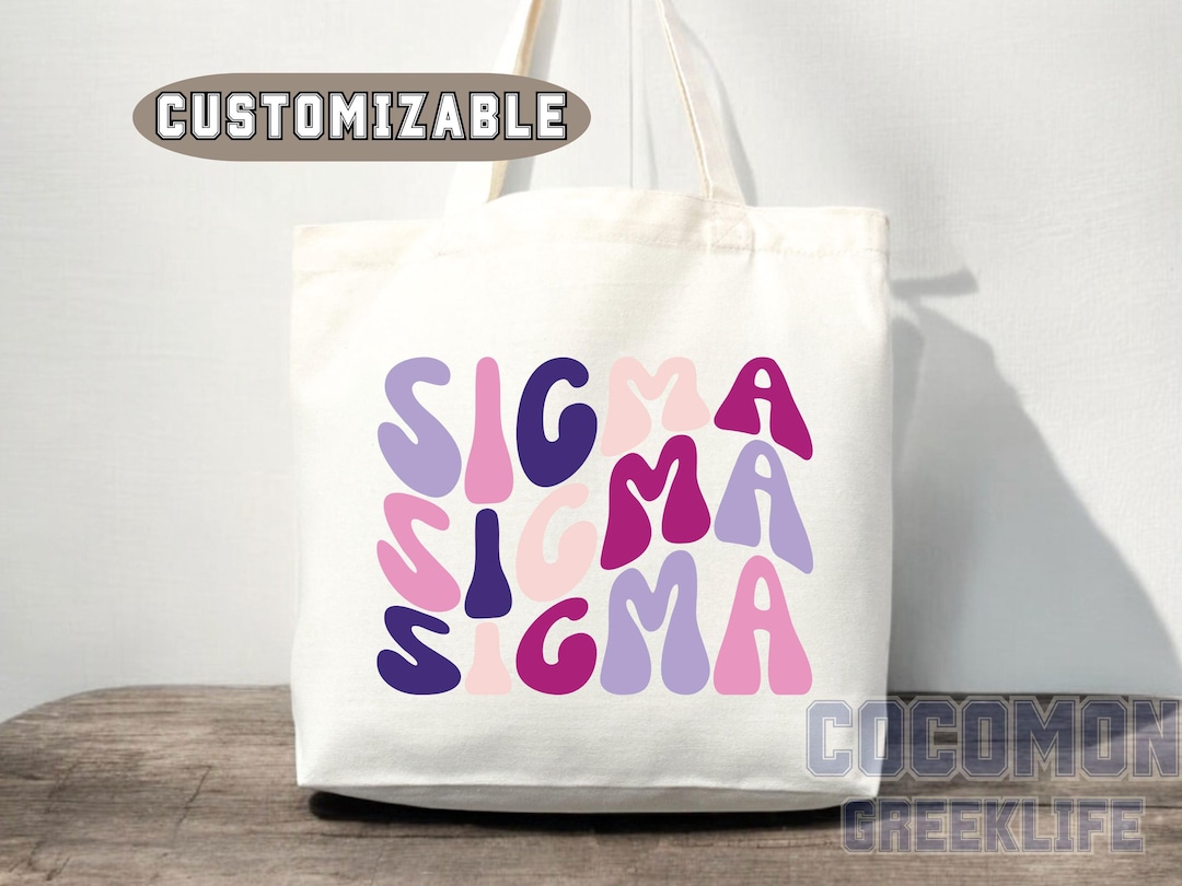 Sigma Sigma Sigma Tote Bag Gift Rush Initiation Bid Day Big Little Gift ...
