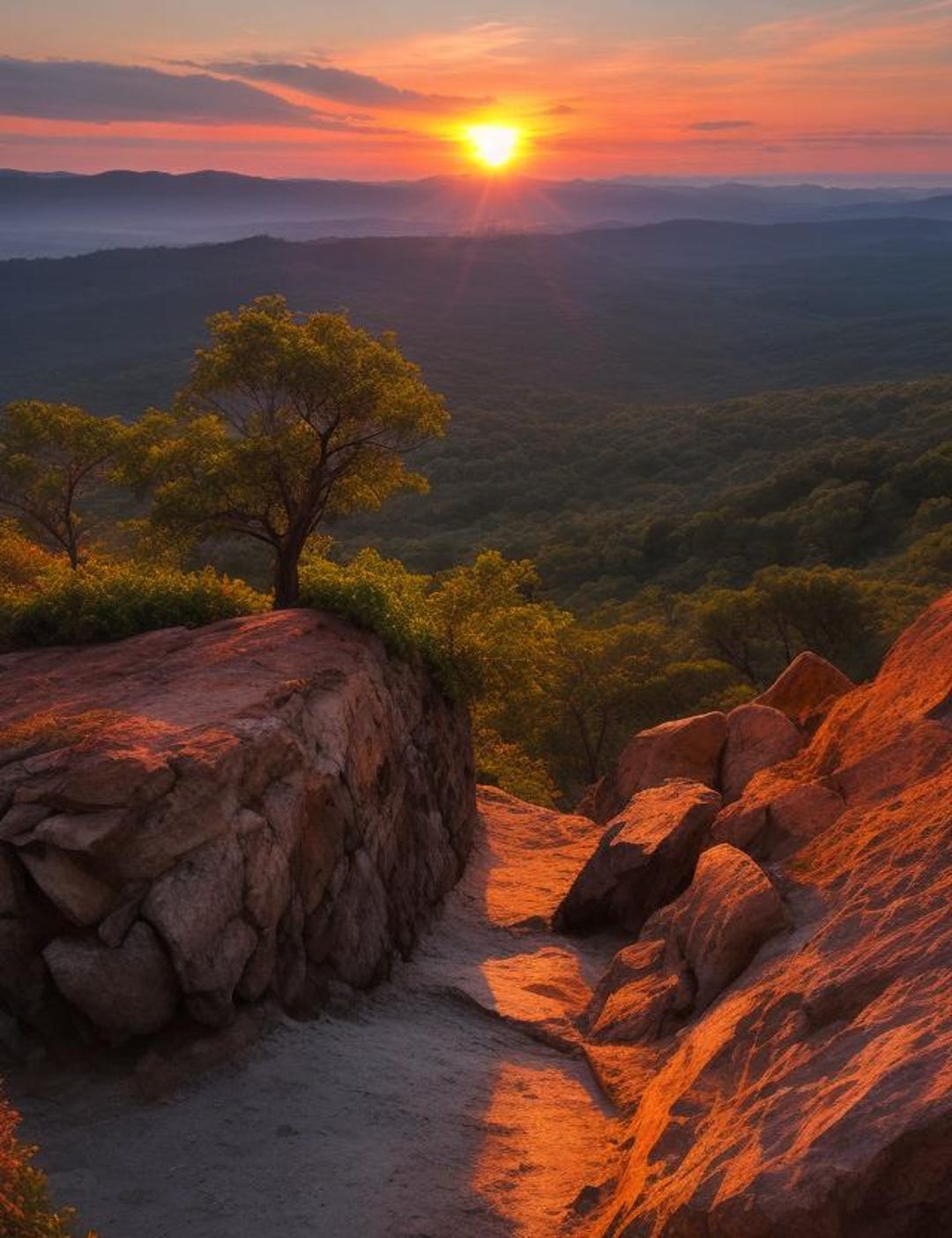 Realistic Sunset Image. Hyper Realistic Nature. Digital Art - Etsy