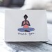 Thank You Yogi Hand-drawn Yoga Thank You Card // Blank Inside // Yoga ...