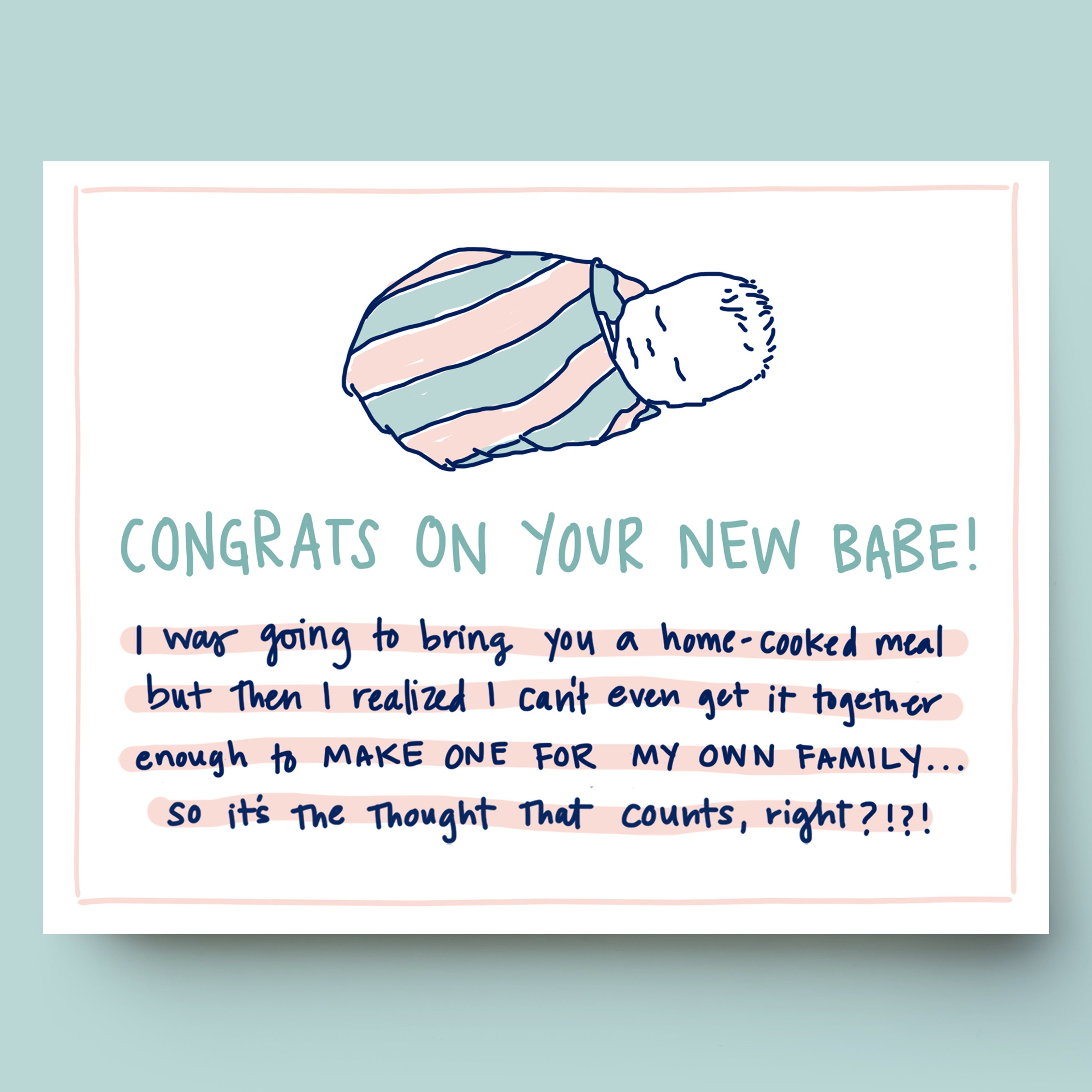 New Babe Card // New Mom Card // New Baby Card // New Mom Gift // New ...