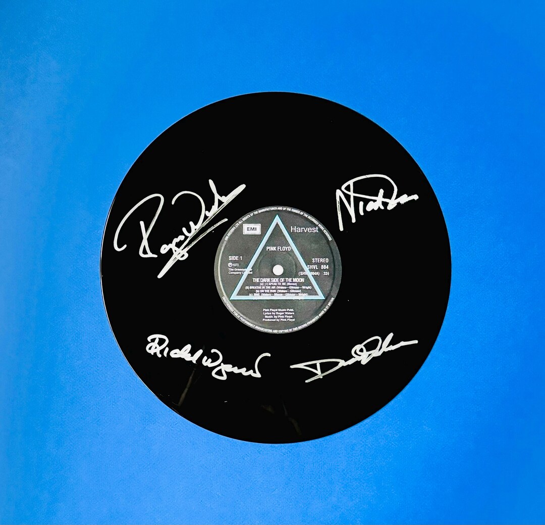 Pink Floyd Dark Side of the Moon Vinyl Record Autographed - Etsy