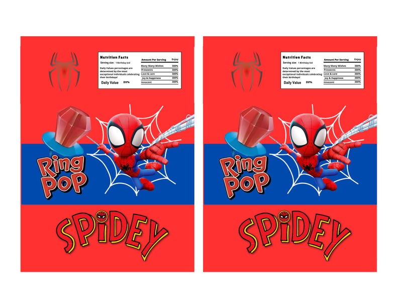 Spider Man Party Favor Bundle - Etsy