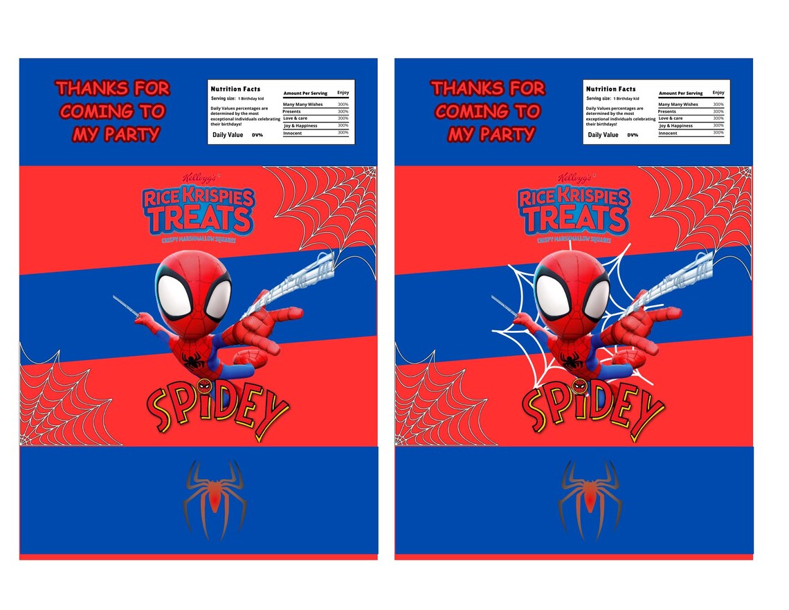 Spider Man Party Favor Bundle - Etsy