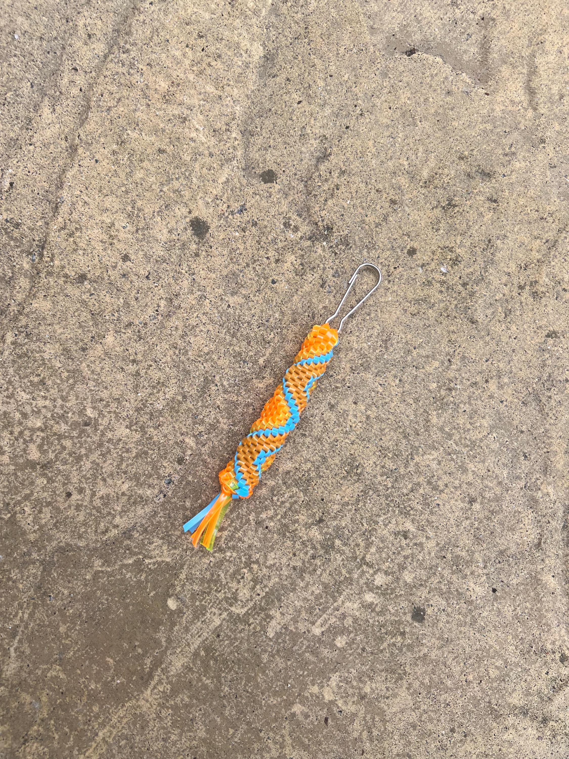 5 String Spiral Twist Stitch Scoubidou Keychain Colorful Handmade ...