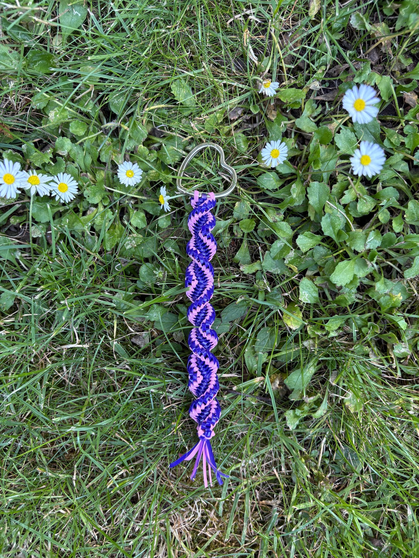 Scoubidou Keychain - Colorful Handmade Boondoggle/scooby Keychain Gimp ...