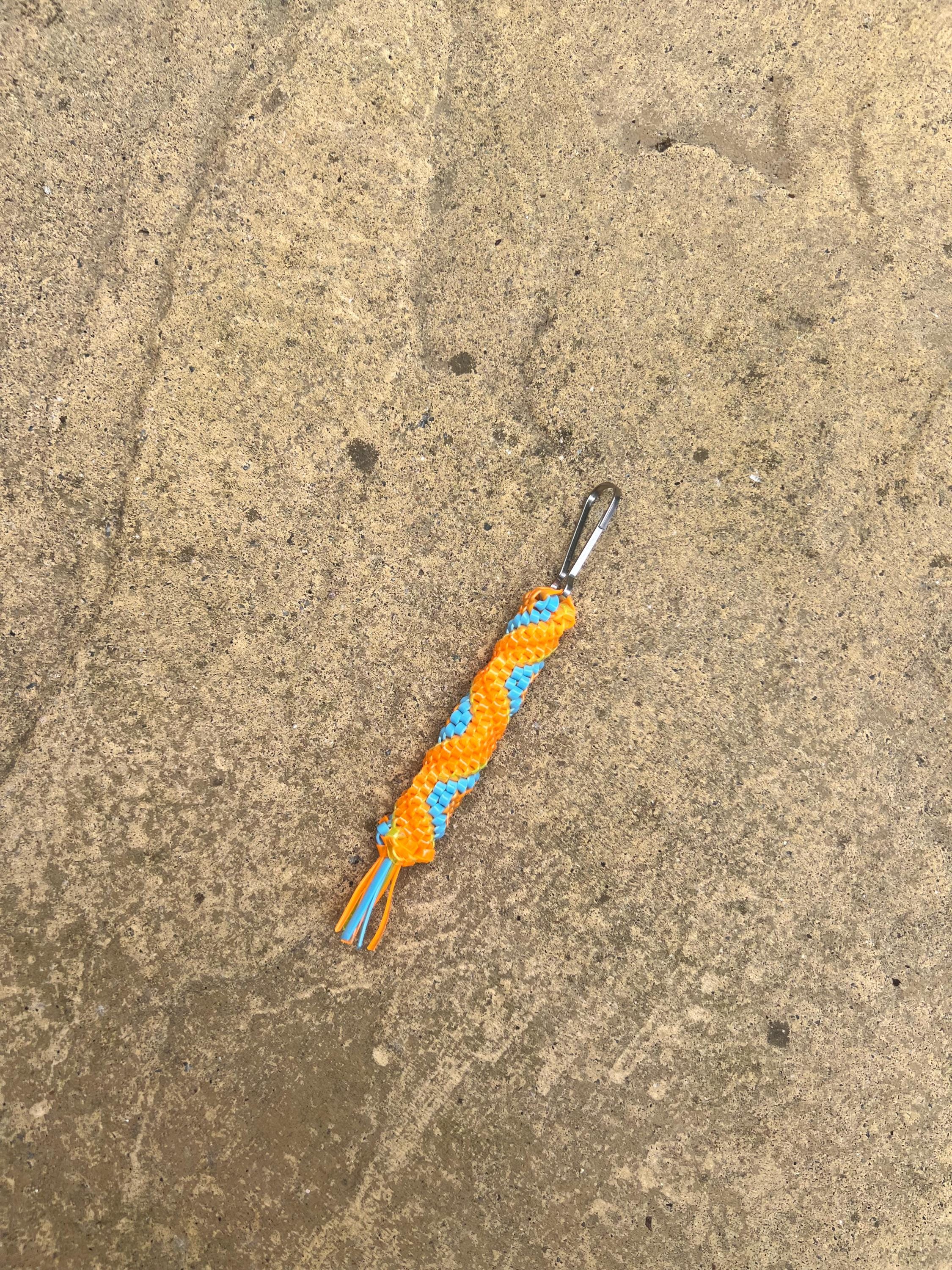 5 String Spiral Twist Stitch Scoubidou Keychain Colorful Handmade ...