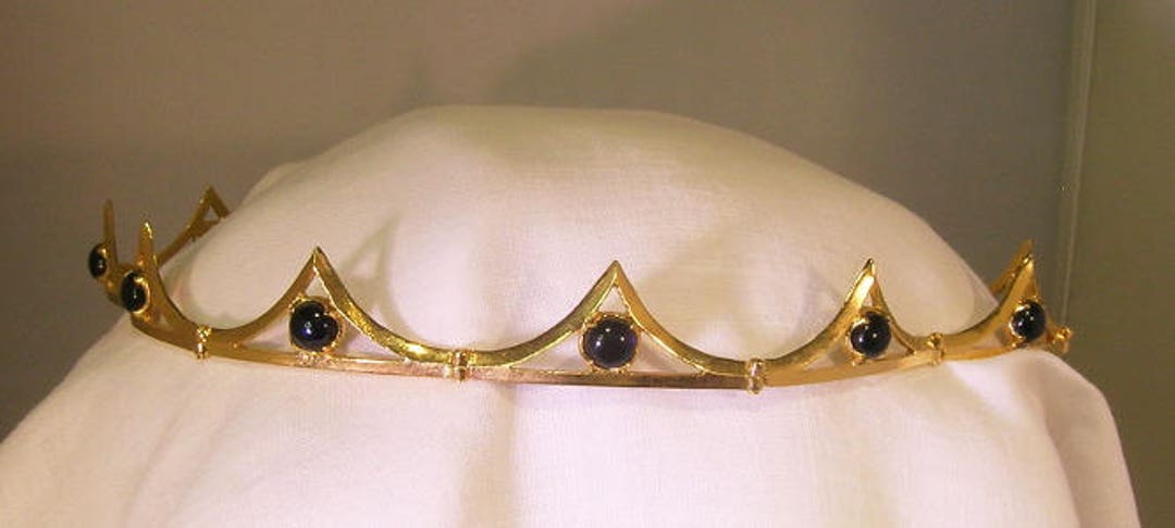 Coronet, Baronial or Viscountal SCA, Gold-plated With Lab Sapphires - Etsy
