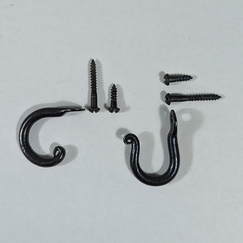 Small Forged Key Hooks - Etsy