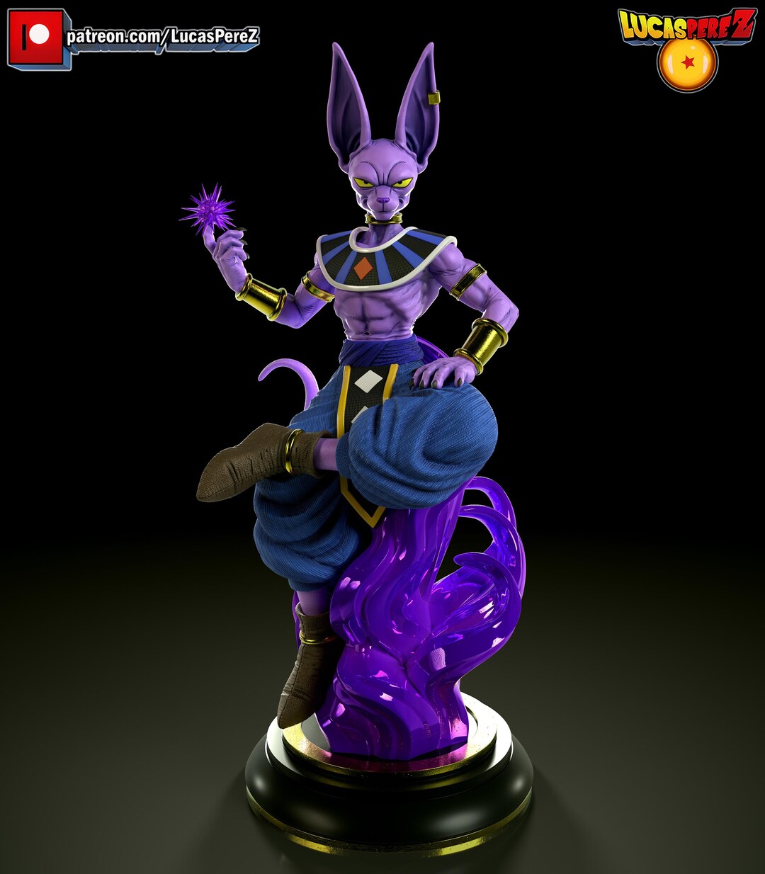 DBZ Beerus STL File - Etsy