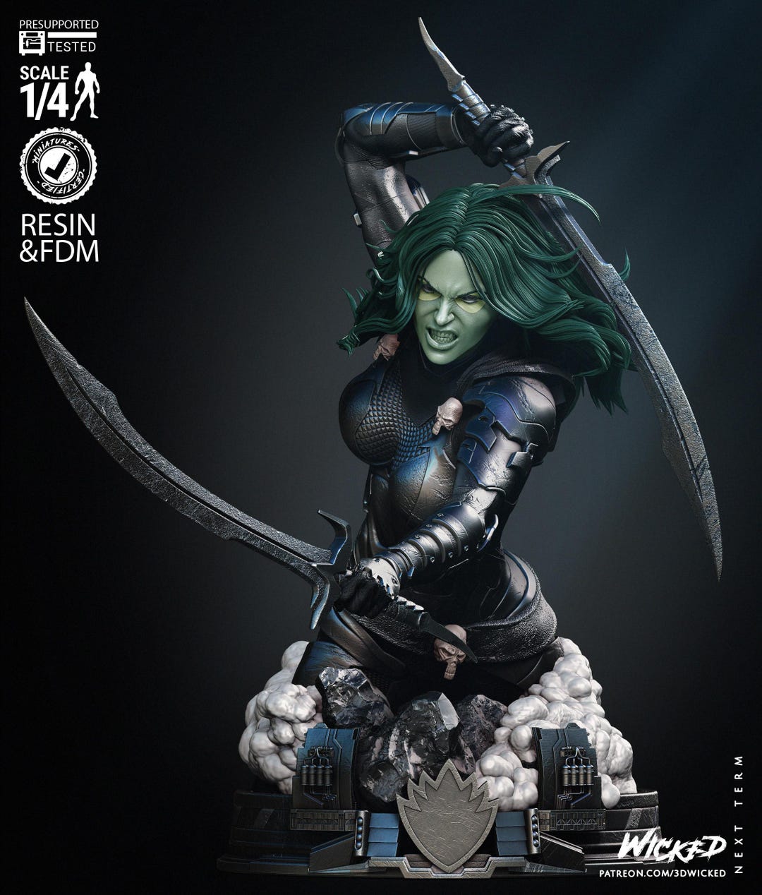 Marvel Gamora Bust STL File - Etsy
