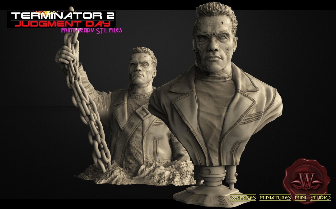 Terminator Arnold Schwarzenegger T-800 STL File - Etsy