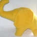 Plush Toy Yellow Baby Elephant Stuffie Named Daisy Handcrafted Stuffed ...