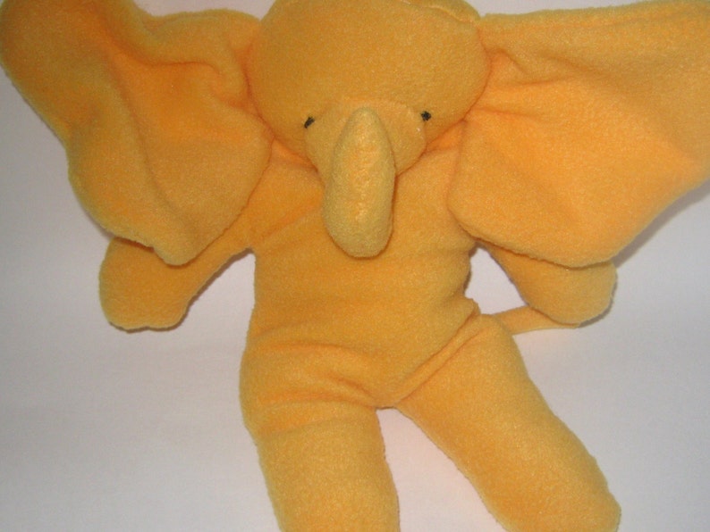 Plush Toy Yellow Baby Elephant Stuffie Named Daisy | Etsy