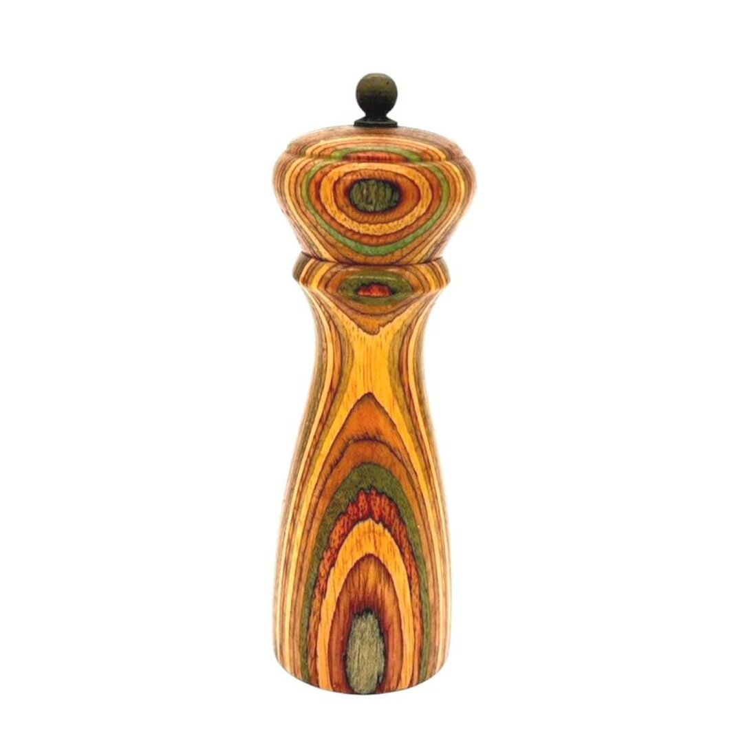 Vintage Mr.dudley Multicolor Rainbow Wood Single Pepper Salt Spice ...