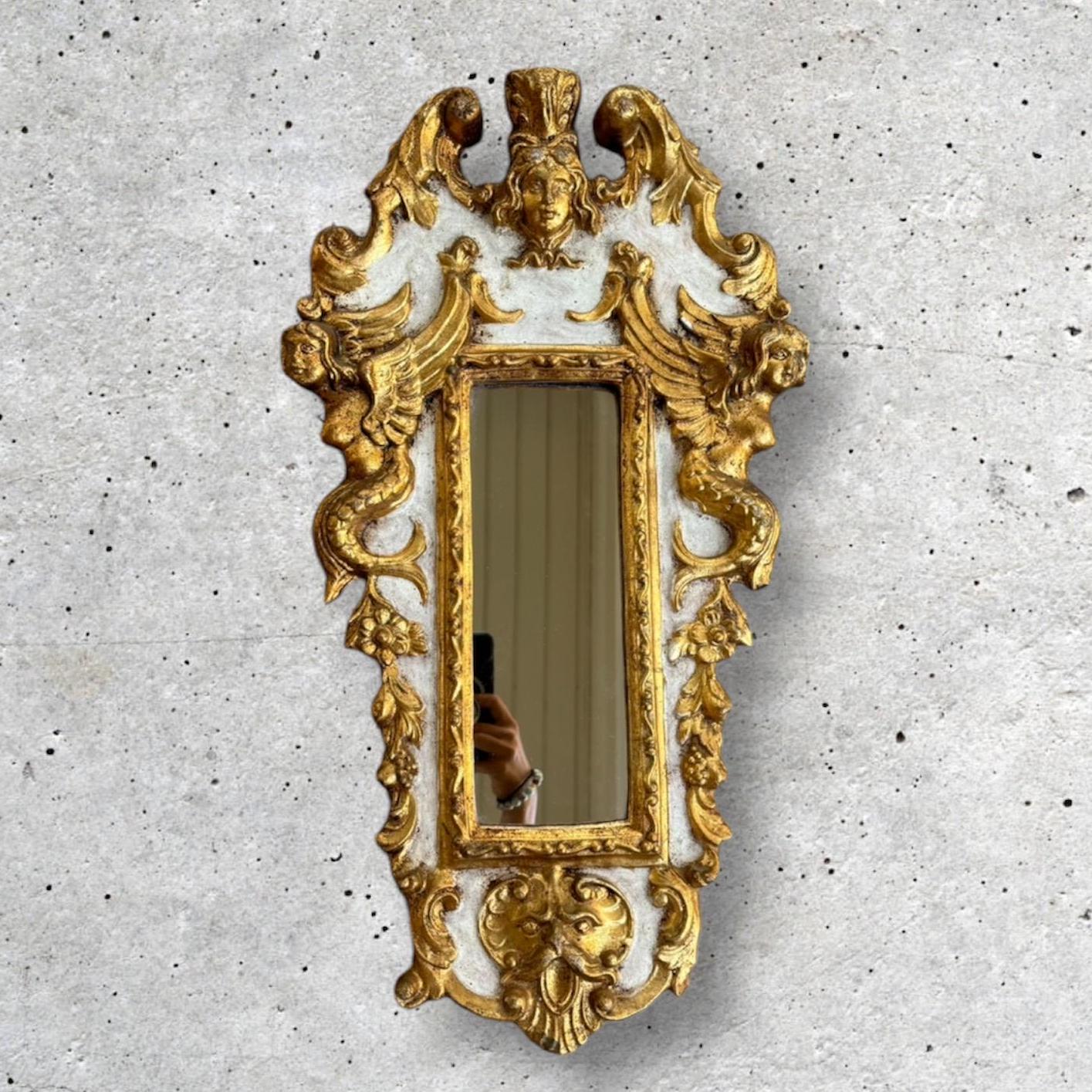 19th C. Gold Gilt Rococo Baroque Style Carved Neoclassical Italian ...